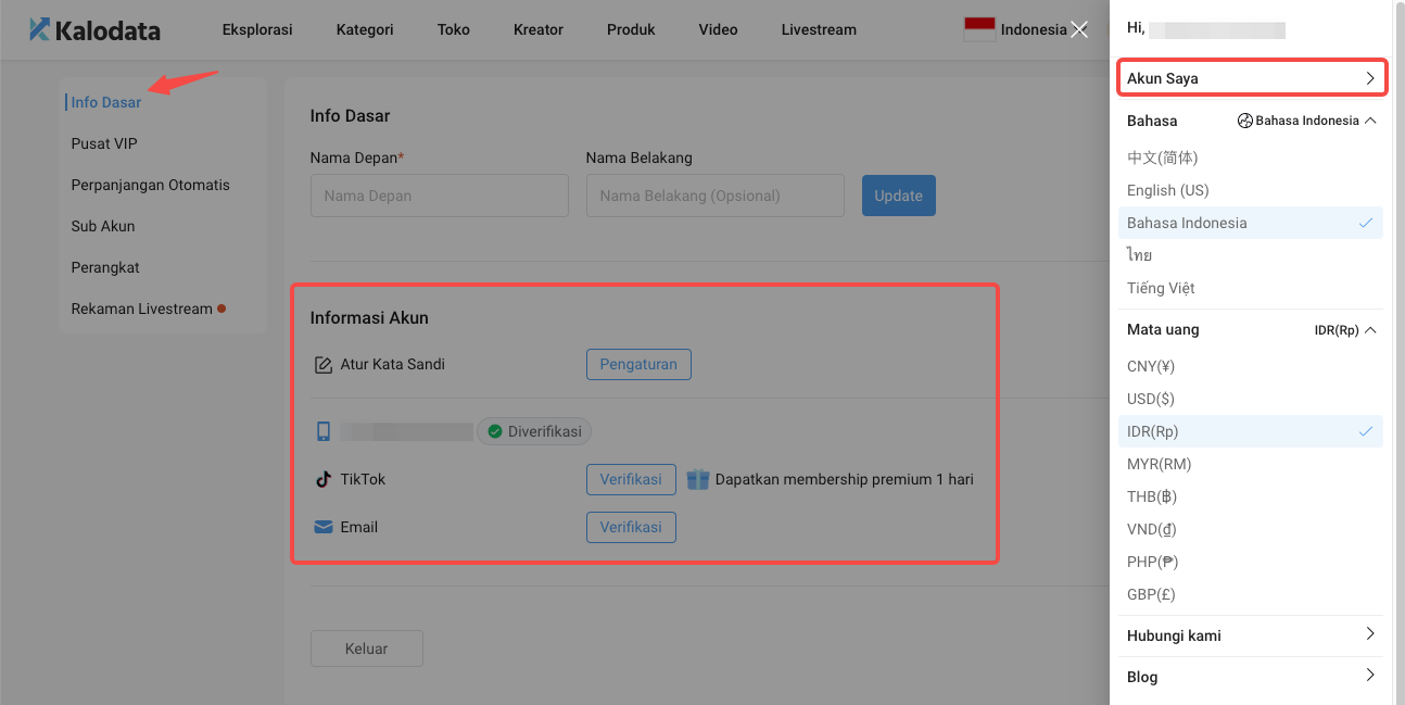 Kalodata Knowledge Base